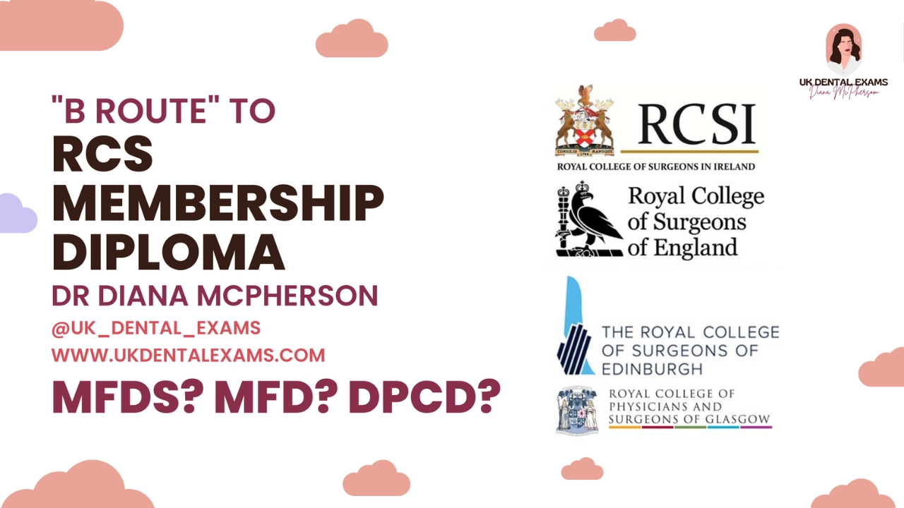 UK Dental Exams – Digital Mentor and Courses for ORE LDS MFDS MFD DPCD MGDS