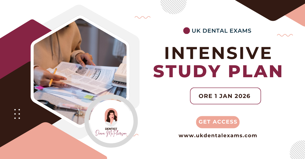 INTENSIVE STUDY PLAN JAN 2026 – UK Dental Exams